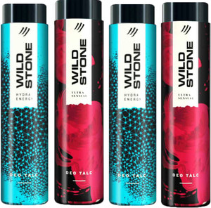 Wild Stone Ultra Sensual and 2 Hydra Energy Talc each 100 gm - Price in ...