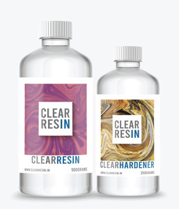 Flipkart.com | CLEAR RESIN Clear Epoxy/Resin and Hardener (750grams ...