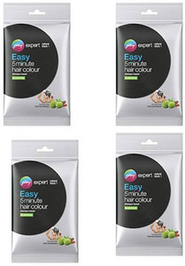 Godrej EXPERT SHAMPOO HAIR COLOR PACK OF 4 , BLACK - Price in India ...