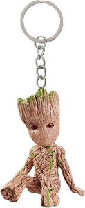 Blue Aura Groot Premium Quality Action Figure Wooden Key chain (SITTING ...