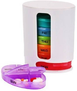 skyunion 7 days 7 days Pill Pro - Medicine Storage Organizer Pill Box ...