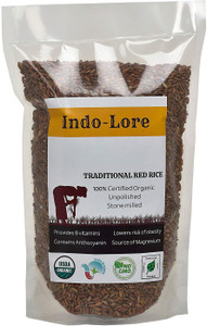 Indo-Lore Organic Certified Traditional Red Rice (Sali) 1 Kg Red Raw ...