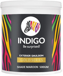 Indigo Emulsion MAROON MAROON Emulsion Wall Paint Price in India - Buy ...