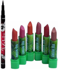 Uchiha Longlasting 36 Hours EyeLiner & 6 Green Tea Matte Lipstick Price ...