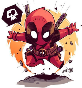 wall poster of kid deadpool games and superhero wall posters Paper ...