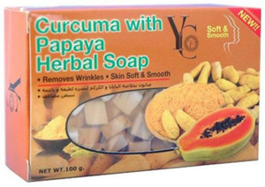 YC CURCUMA WITH PAPAYA HERBAL SOAP - Price in India, Buy YC CURCUMA ...