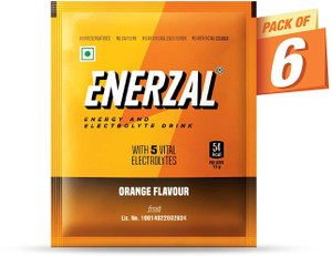 Enerzal Energy Drink Powder Orange Flavour 50 GM (Pack of 6) Energy ...