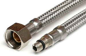 SCW 24 Inch Stainless Steel Grip Heavy Brass Nut (HOT & COLD) Mixer ...