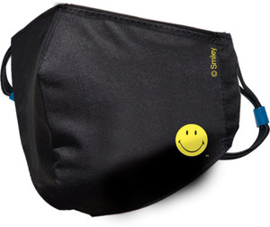 Smiley Black color with smile emote Cloth Mask Price in India - Buy ...
