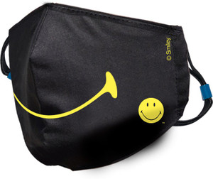 Smiley Black color smile Cloth Mask Price in India - Buy Smiley Black ...