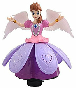 S A Gifts Princess Doll Dancing & Rotating Angel Girl Flashing Lights ...