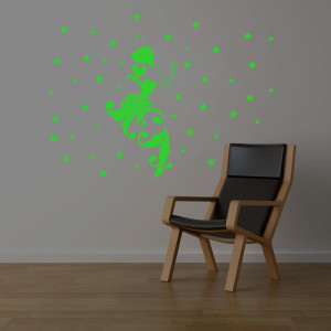 DreamKraft 25 cm Glow in The Dark Decorative Radium Sticker Self ...