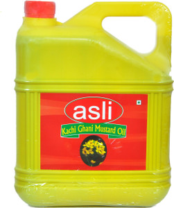 asli kachi ghani 5 litre Mustard Oil Can Price in India - Buy asli ...