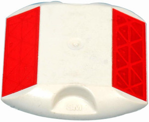 RPES 1 Piece White Road Studs Reflectors (Red/White) Emergency Sign ...