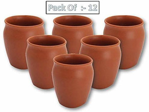 BRAND CHOICE Pack of 12 Earthenware Matka Tea & Coffee Cups Price in ...