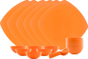 Dine With Us Pack of 24 PP (Polypropylene) Food Serving Dinnerware ...