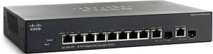 CISCO SG350-10P 10-Port Gigabit PoE Managed Switch 8 Ports 100 Mbps ...