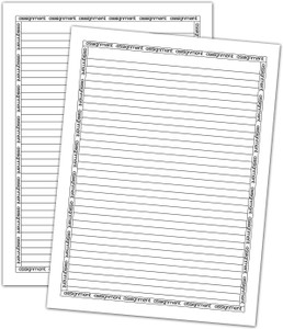 Flipkart.com | WAYTOBUY 60 Sheet Assignment Written Border with Black ...