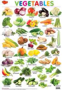 Vegetables Wall Chart: Buy Vegetables Wall Chart by SAWAN at Low Price ...