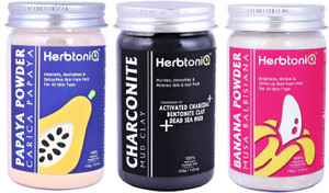 HerbtoniQ Papaya, Charconite Mud Clay And Banana Powder For Face Pack ...