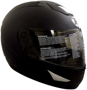 THH HELMETS TS-41 Plain Full Face Single Shield Helmet (Black, Matt ...