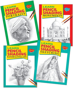 Pencil Shading Books For Adults Pack Of 4 | Learn Pencil Shading ...