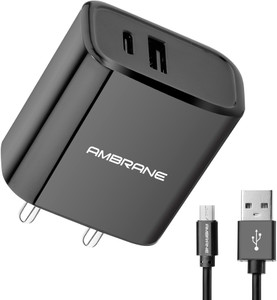 Ambrane 36 W 3 A Wall Charger for Mobile with Detachable Cable ...