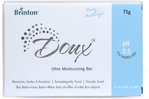 Brinton DOUX Daily Ultra Moisturizer Soap Bar |with Olive Oil,Cocoa ...