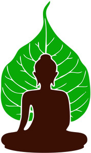 DivineDesigns 36 cm Gautam Buddha Leaf Self Adhesive Sticker Price in ...