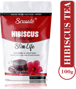 Scusate Hibiscus Green Tea - 100g Hibiscus Herbal Tea Pouch Price in ...