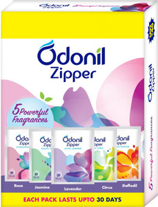 Odonil Zipper Bathroom Air Freshener Zipper Mix -50g (10gx5) |Instant ...