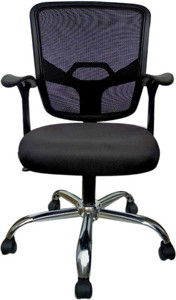 VIZOLT Fabric Office Adjustable Arm Chair Price in India - Buy VIZOLT ...