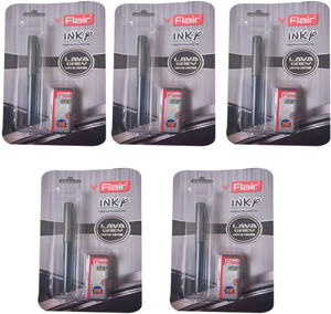 FLAIR 5 FLAIR INKY LIQUID INK FOUNTAIN PEN ( LAVA GREY LIMITED EDITION ...