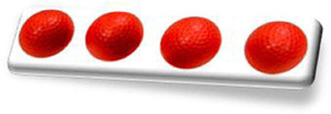 MilesMagic Set of 4 Multiplying Golf Ball Magic Trick, Red Golf Ball ...