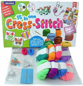 Trade Zone Cross Stitch 15 in 1 Art and Craft Game Girls Playing Gift ...