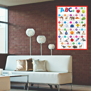 voorkoms 45.72 cm Abcd English Wall Sticker Multicolor Removable ...