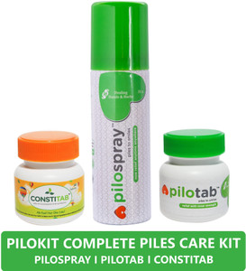 PiloKit Complete Piles Care & Fissure Care Kit - Power of 3 Medicines ...