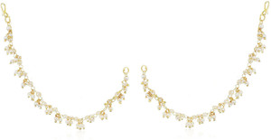 Flipkart.com - Buy SHREEVARAM Traditional Kan Chain Gold Plated White ...