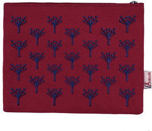Aakrutii Eco friendly Cotton Zipper Pouch Coin Purse Maroon - Price in ...