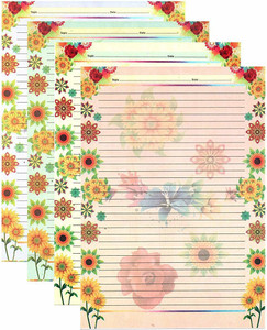 BVM GROUP 100 Different Design Super One Side Ruled Lines A4 Drawing ...