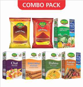 RUCHI Combo Pack (Turmeric Powder 250gm, Chilli Powder 100gm, Curry ...