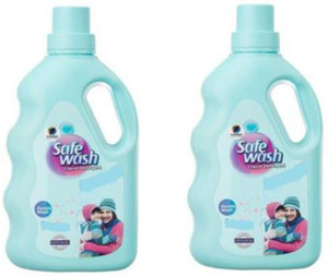SafeWash Gentle Wash Liquid Detergent (1000g*2)-Pack of 2 Fresh Liquid ...