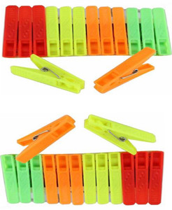 PEMIC Cloth Clips (24 pack) Plastic Cloth Clips Price in India - Buy ...