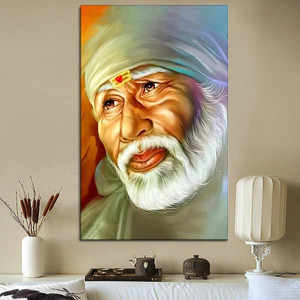 voorkoms 45.72 cm sai baba wall sticker Removable Sticker Price in ...