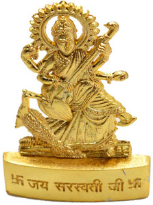 DARIDRA BHANJAN Metal Goddess Maa Saraswati Statue God Study Devi Idol ...