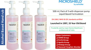 Microshield CHG Based handrub Hand Rub Pump Dispenser - Price in India ...