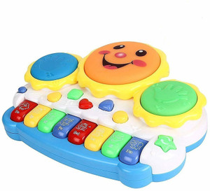 Kid Kraze Drum Keyboard Piano Musical Toys with Flashing Lights Animal ...