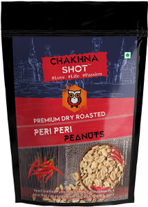 Chakhna Shot Premium Dry Roasted Peanuts, Peri Peri Flavored Price in ...
