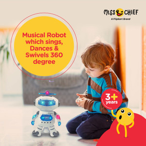 Haulsale Musical Dancing Robot Toy for Kids with Flashing Lights ...