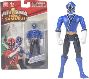 Power Rangers Samurai Blue Ranger, Multi Color (4-inch Figure ...